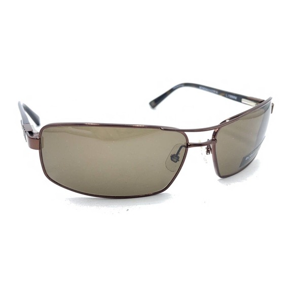 BCBGMaxAzria | Accessories | Bcbgmaxazria Chrome Bro Brown Rectangle ...